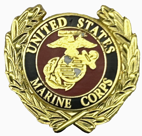 United States Marine Corps Military lapel Hat Pin USMC Insignia Wreath ...