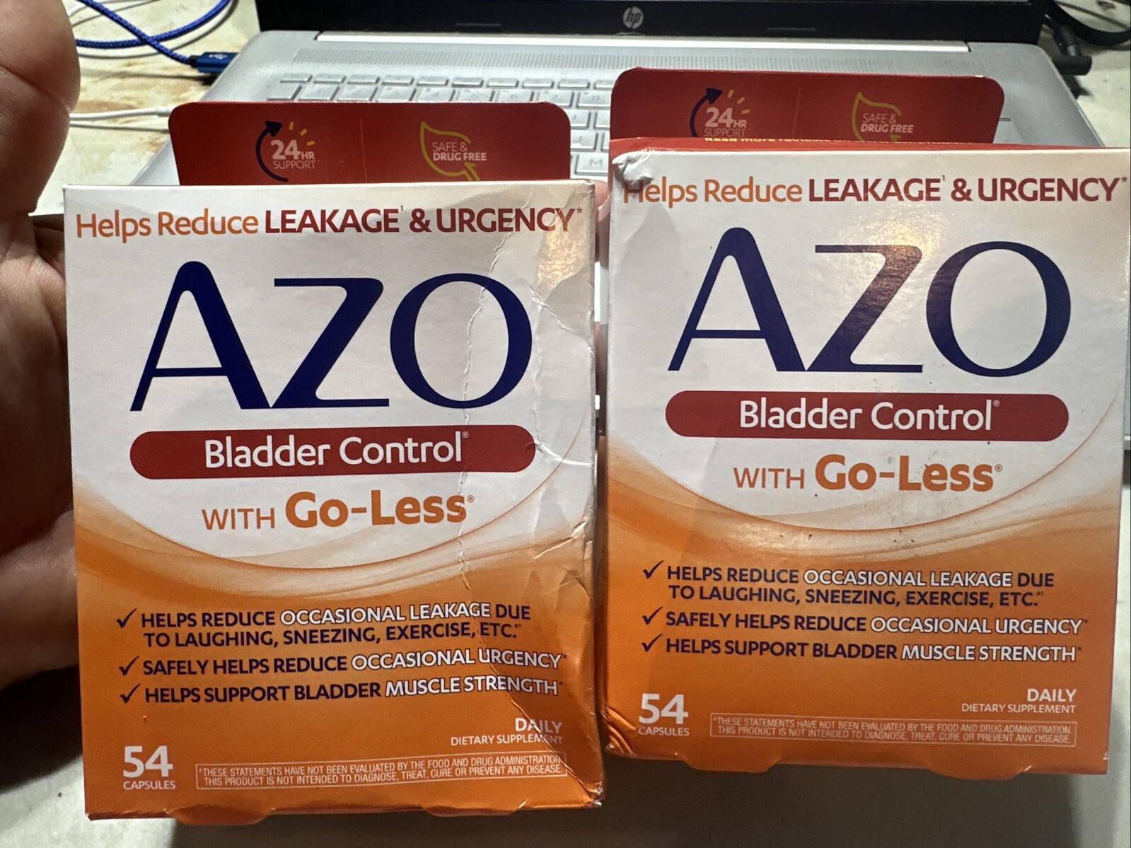 2 BOX AZO Bladder Control with Go-Less, Exp 11/25 787651760025 | eBay