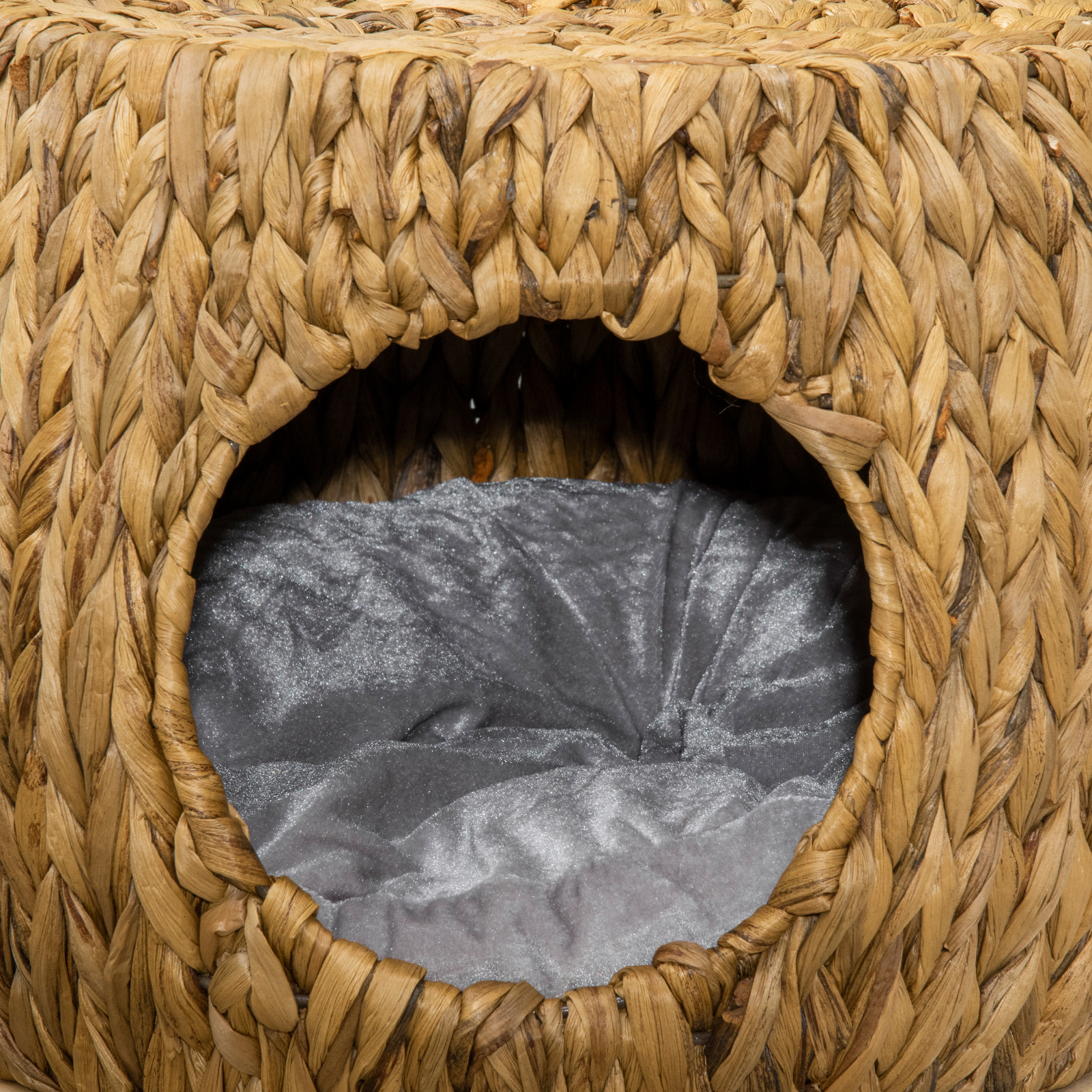 Rattan Cat House Stool, Wicker Kitten Bed for Outdoors and Indoors w ...