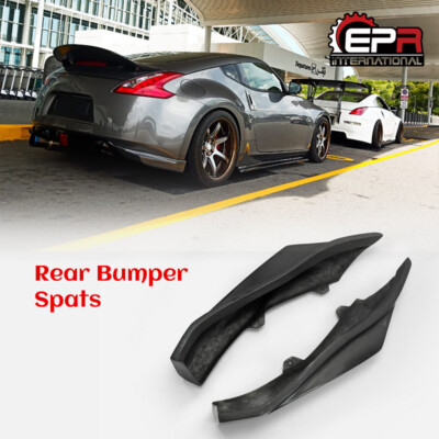 For Nissan 370Z Z34 FRP Unpainted Rear Bumper Spats Aprons Addon ...