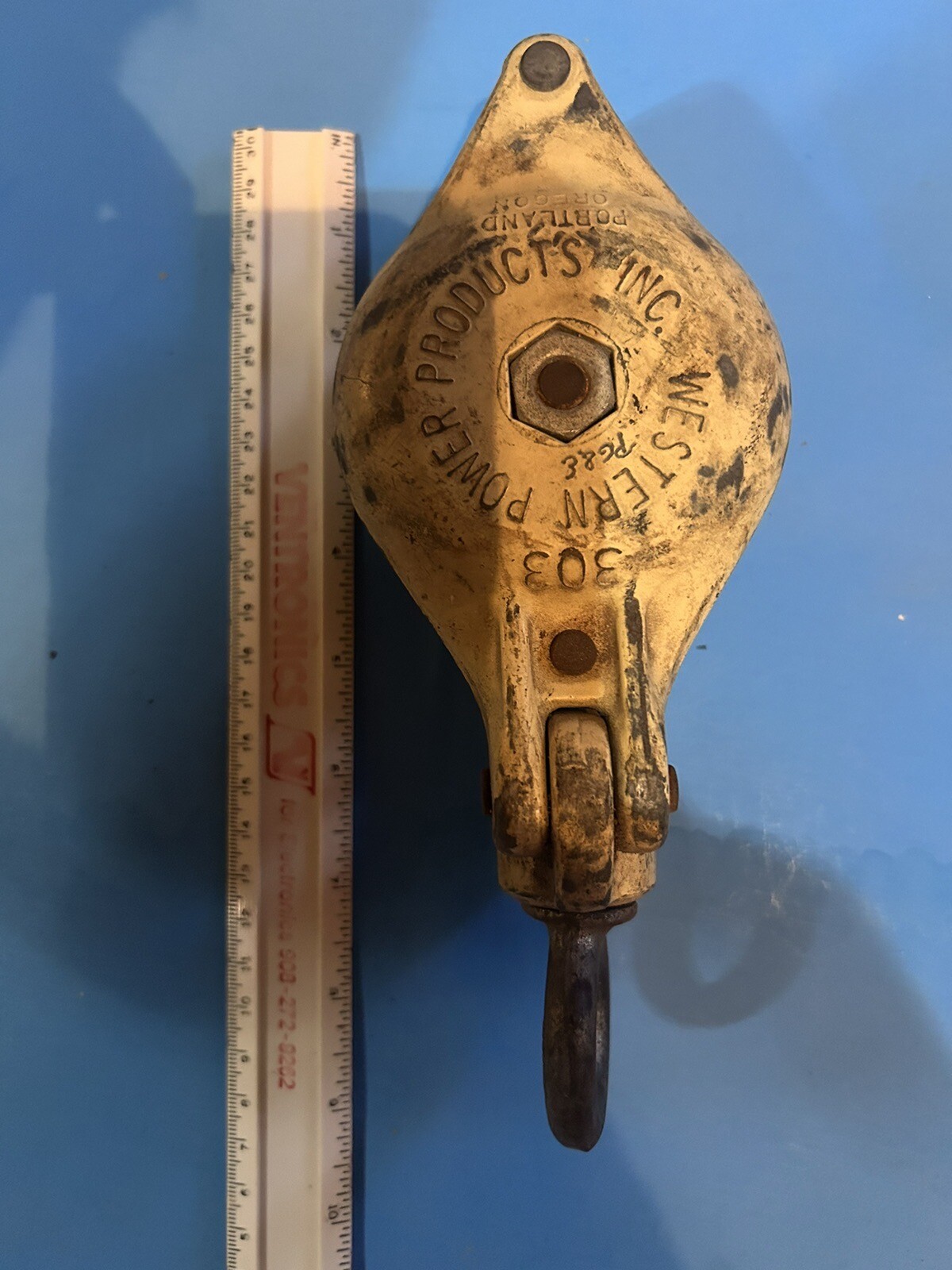 Vintage Western Power Products 303 Snatch Block Pulley Aluminum ...