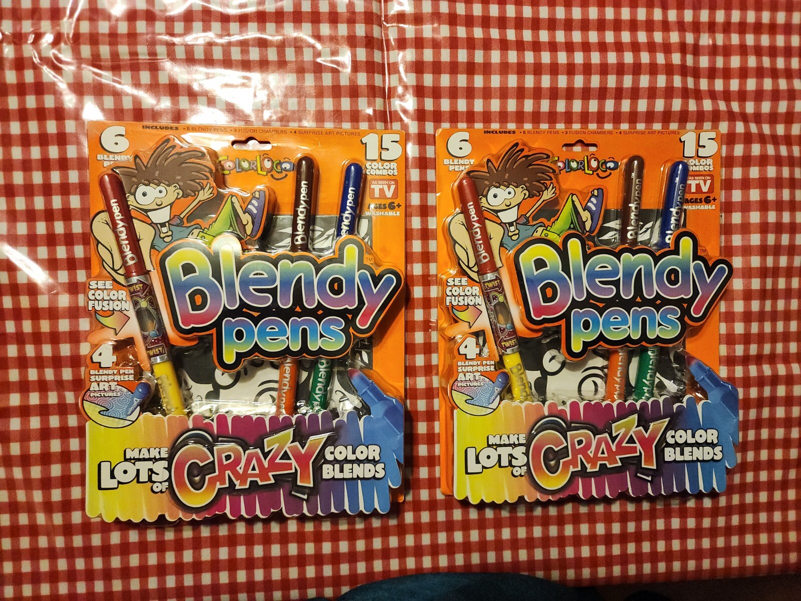 Lot Of 2 BLENDY PENS 6 Pack Color Combos 4 Surprise Art Pictures ...