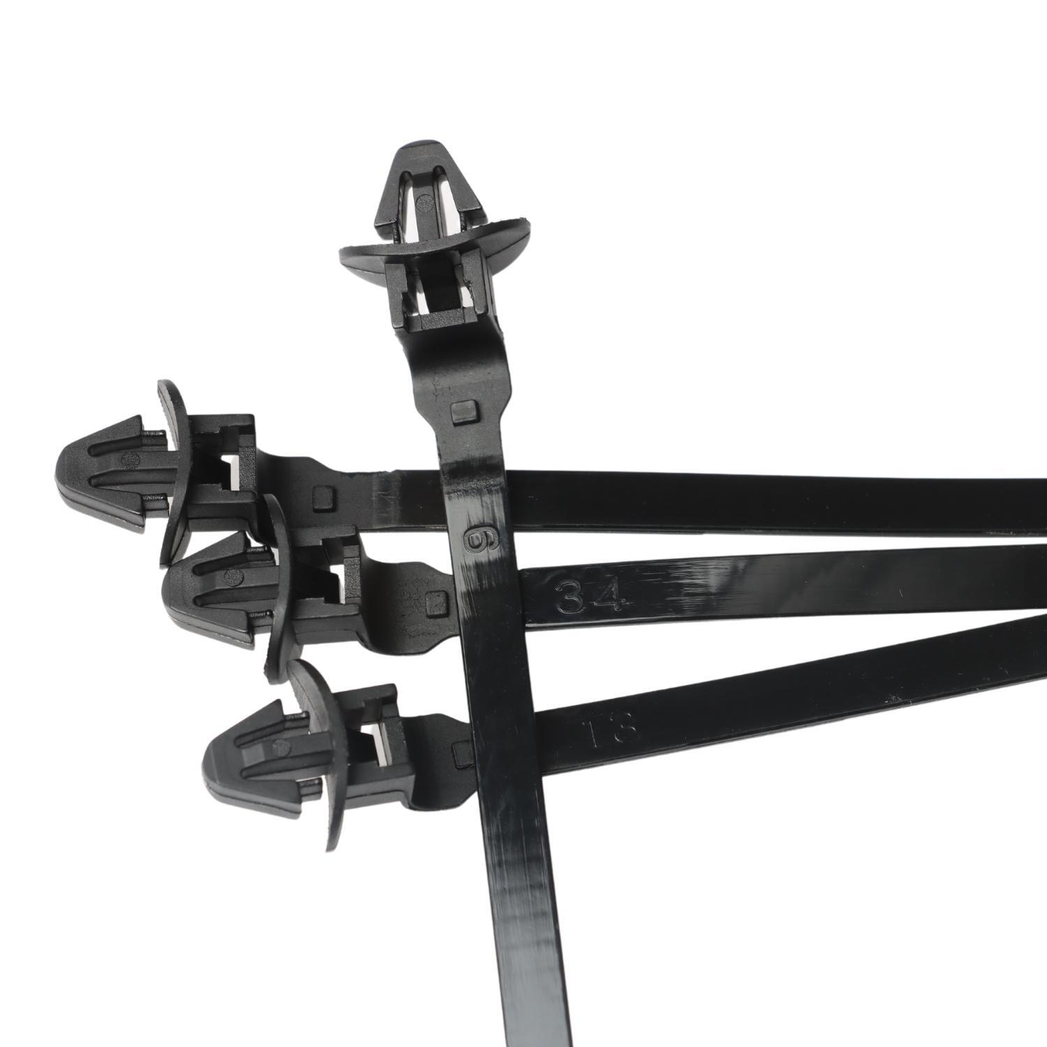 New 50x Automotive Cable Strap Push Mount Wire Tie Retainer Clip Clamp ...