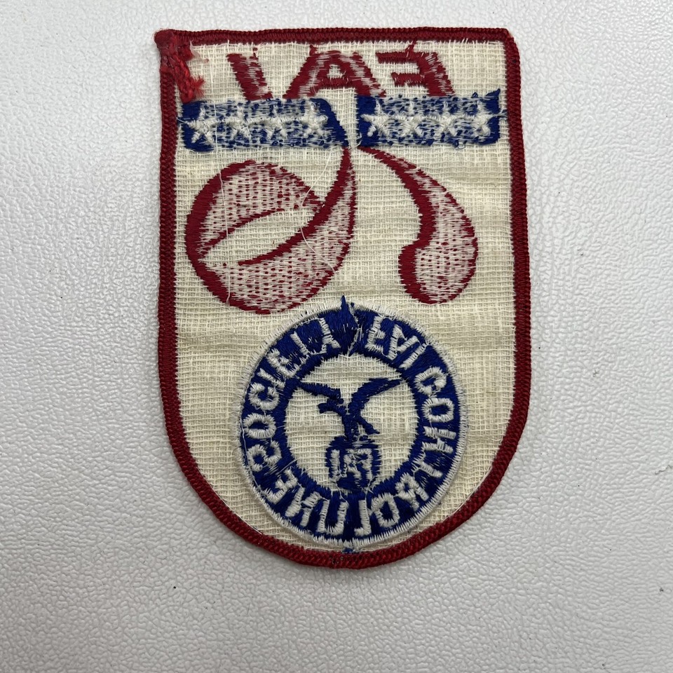 Vtg 1976 FAI CONTROL LINE SOCIETY Patch (RC Model Aeronautics, Airplane ...