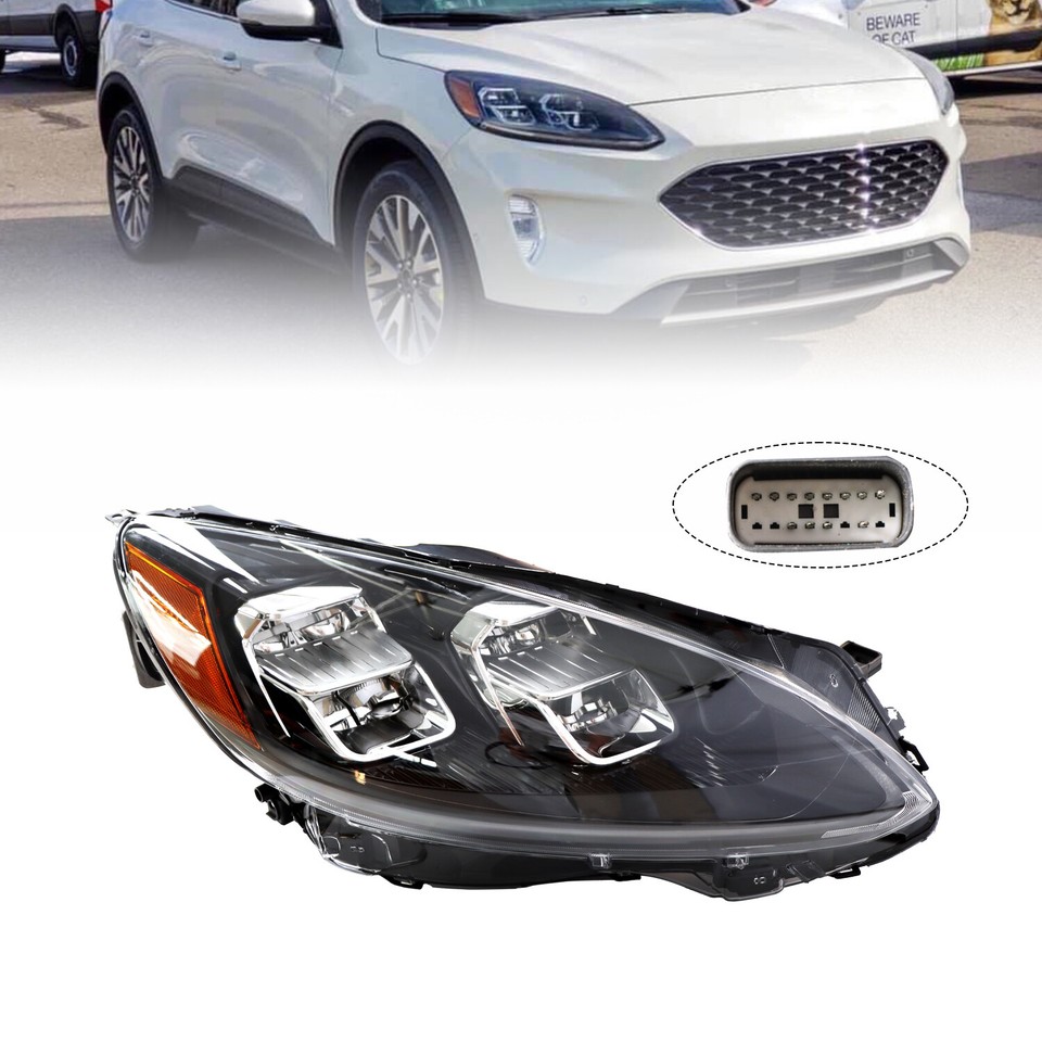 Fit For 2020-2023 Ford Escape Headlight Projector RH/Right Side LED ...