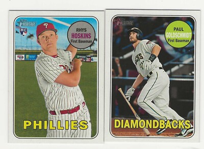 2018 Topps Heritage #206 & 369 In Action variation | eBay