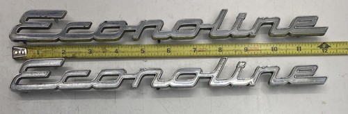 vintage PAIR Ford Econoline metal Van emblem OEM C4UB-8920978-B ...