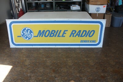 Antique Vintage GE Mobile Radio Bendix King Sign Airplane Avionics ...