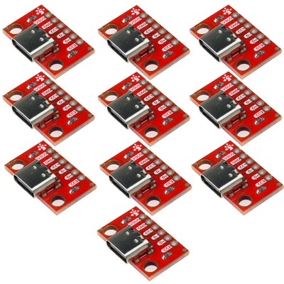 usb type c breakout type-c board 2 cc pins output for easy diy (pack of ...