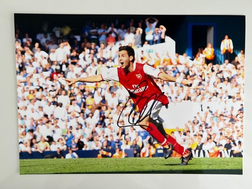 Cesc Fabregas Signed 8x12 with COA Arsenal Spain | eBay