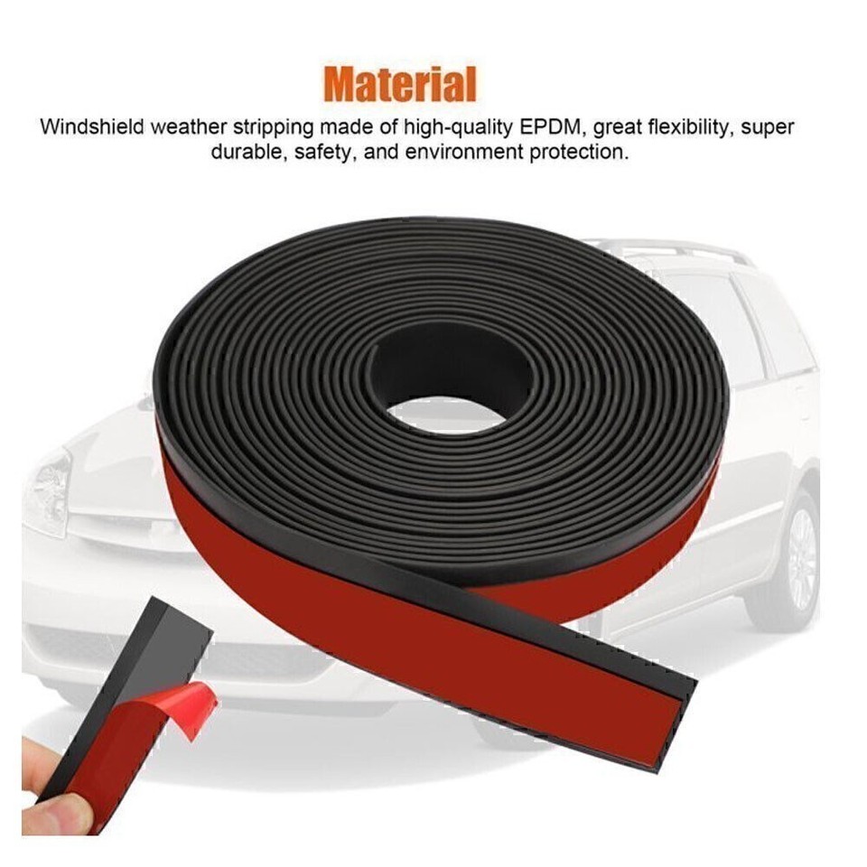 Rubber Seal Strip Car Door Window Trim Edge Molding Protector Guard ...