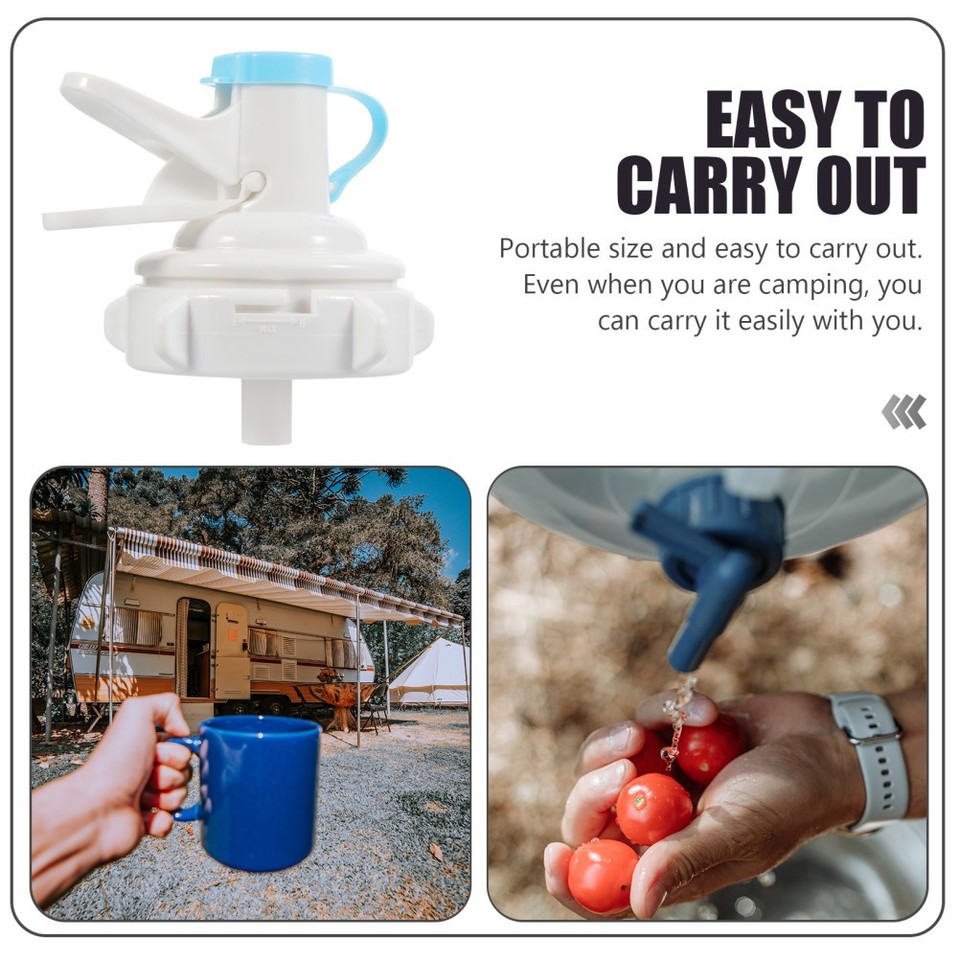 2pcs Water Bottles Pump Drinking Water Dispenser Hand Pump Bottled ...