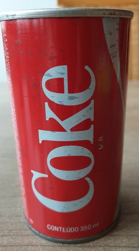 Nice Coca Cola Can From Brazil. White Wave. Straight Steel Can. | eBay