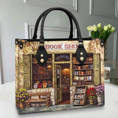 Personalized Bookstore Loves Books Leather Handbag, Books Lovers ...