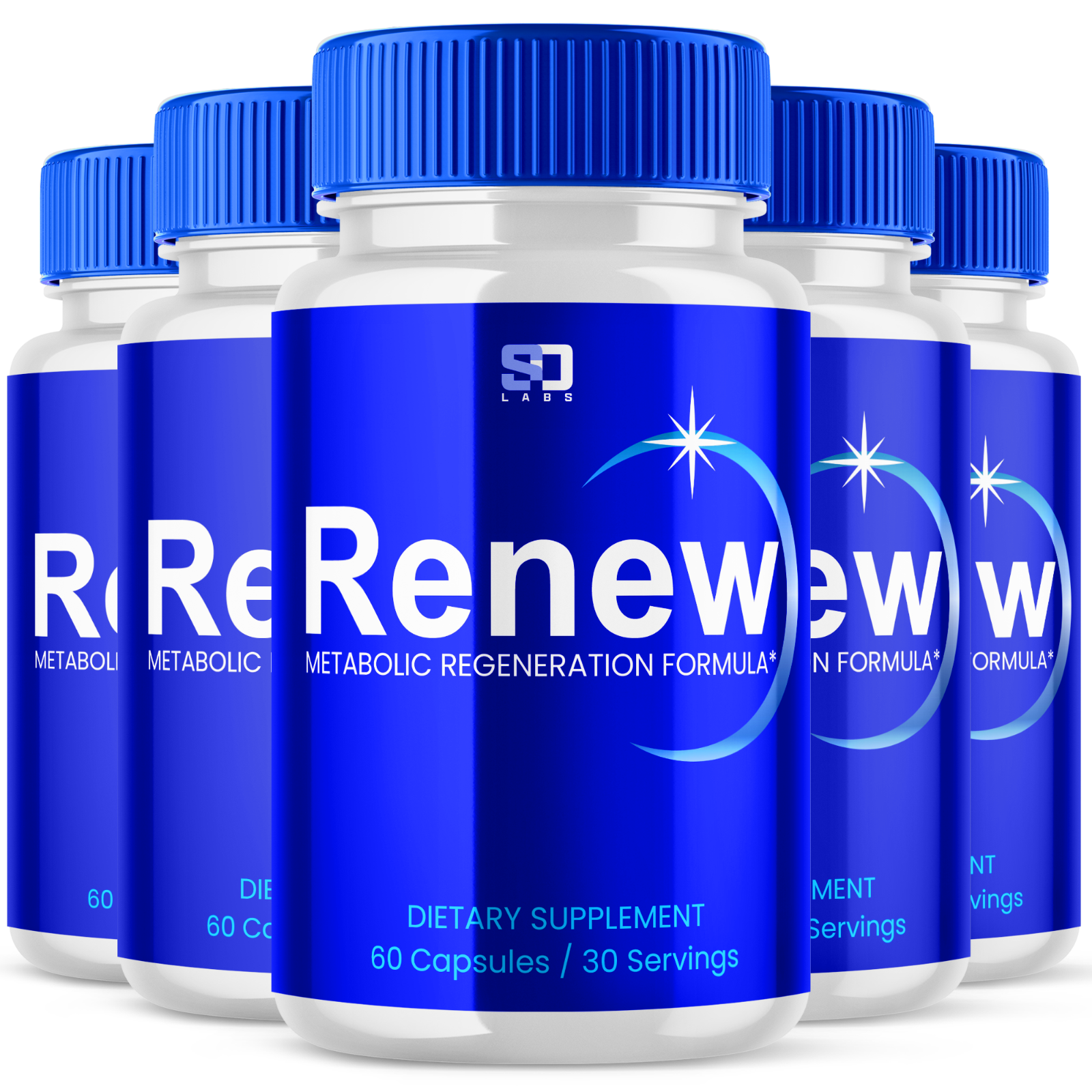 (5 Pack) Renew Pills, Renew Supplement for Weight Loss Support (300 ...