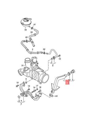 AUDI Q3 84G 8UG COOLANT HOSE WITH QUICK RELEASE COUPLING 5N0122073AH | eBay