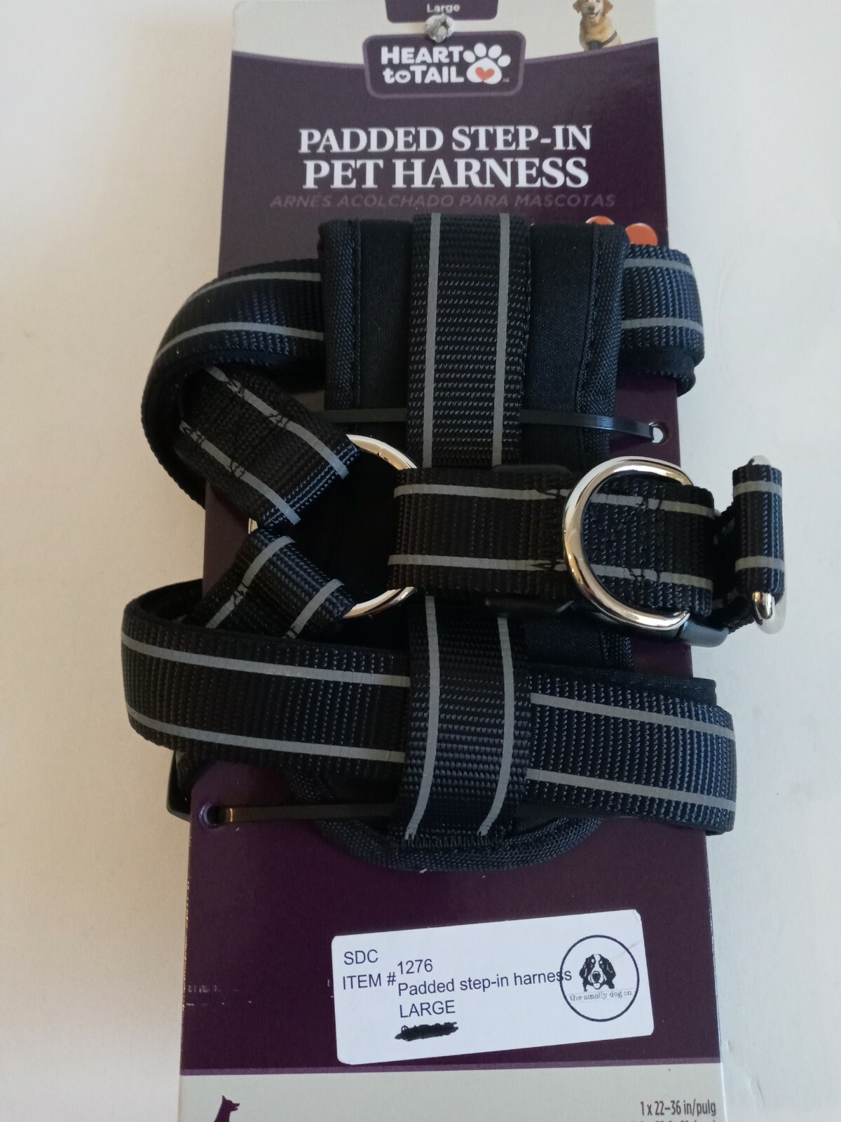 Heart to Tail Padded Step In Pet Harness Adjustable Girth Size 22-36 ...