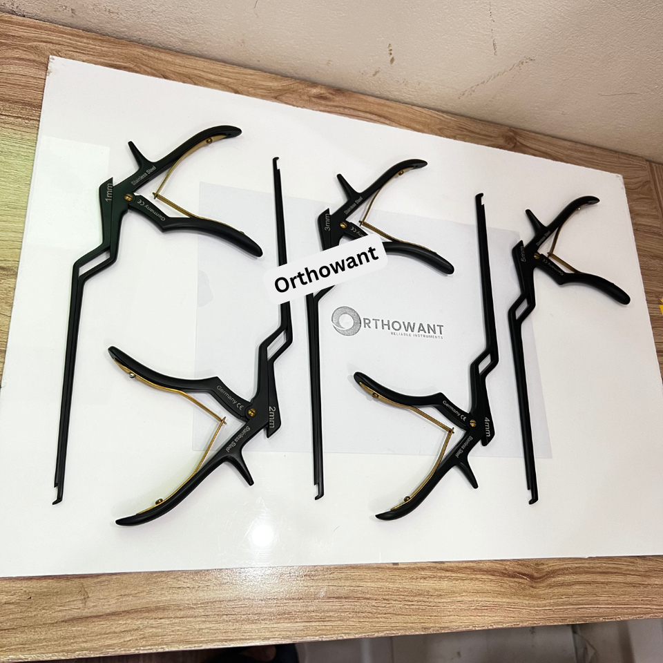 Kerrison Bayonet Bone Spine Rongeur 1,2,3,4,5mm 45° Up Orthopedic ...