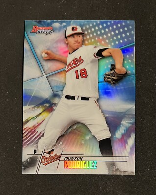 Grayson Rodriguez 2018 Bowman's Best Top Prospect REFRACTOR TP-21 ...