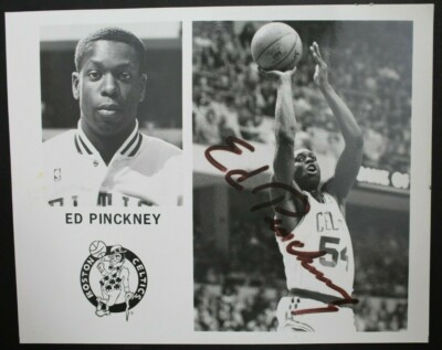 Ed Pinckney Boston Celtics Villanova Autographed 1994-95 Signed 8x10 ...