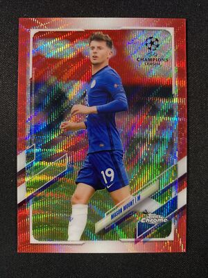MASON MOUNT 2020 Topps Chrome UCL RED WAVE Refractor #1/5 SSP * sd | eBay