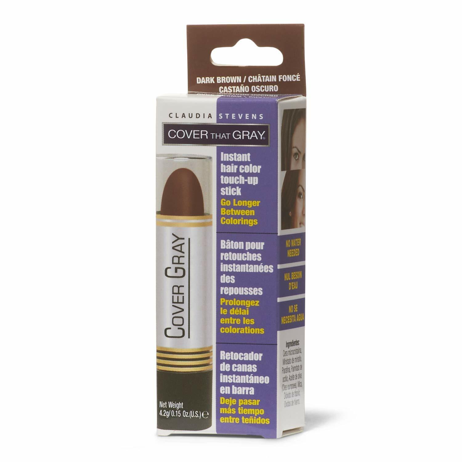 Cover That Gray Touch-Up Color Stick Dark Brown | eBay