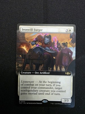 Ironwill Forger (Extended Art) Commander: Tarkir: Dragonstorm Regular ...