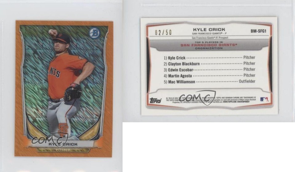 2014 Bowman Orange 2/50 Kyle Crick #BM-SFG1 0b0 | eBay