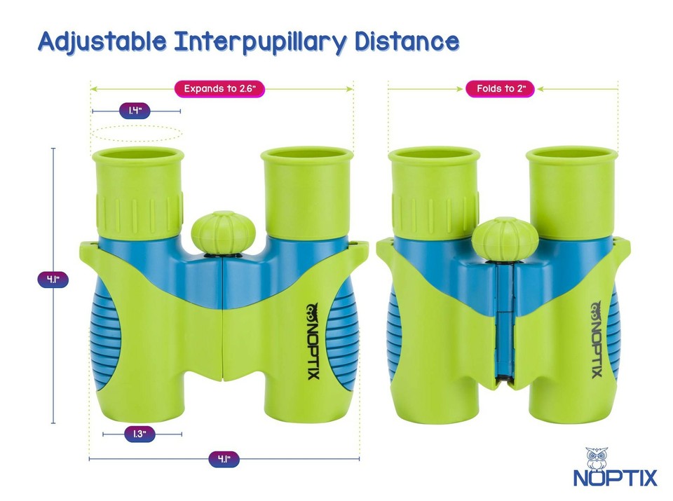 Kids Binoculars Real Binoculars - BONUS Sticker Book of 40+ Birds with ...