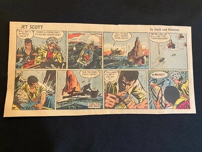 #01 JET SCOTT by Sheldon Stark Sunday Third Page Comic Strip June 20 ...