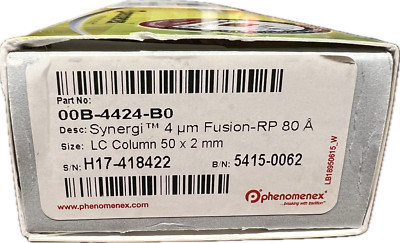 Phenomenex Synergi™ 4 µm Fusion-RP 80 Å, LC Column 50 x 2 mm 00B-4424 ...