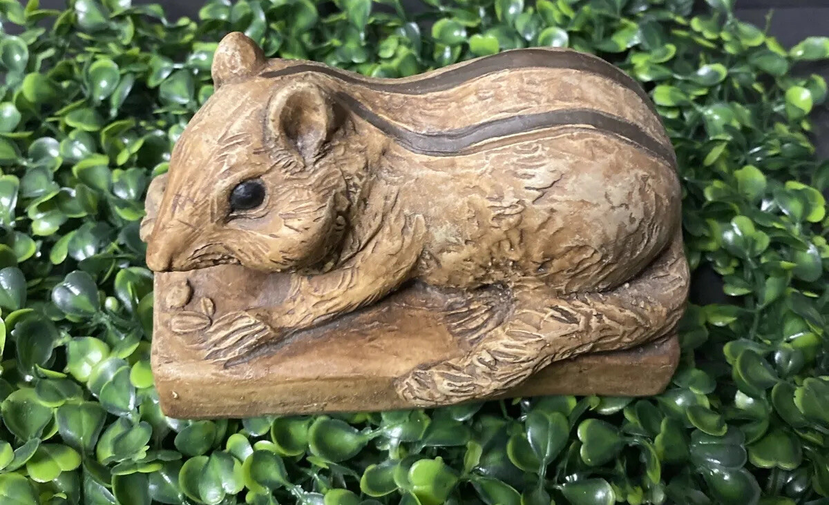 1993 Telle M.Stein The Stone Chipmunk Resin Figure Statue Sculpture ...