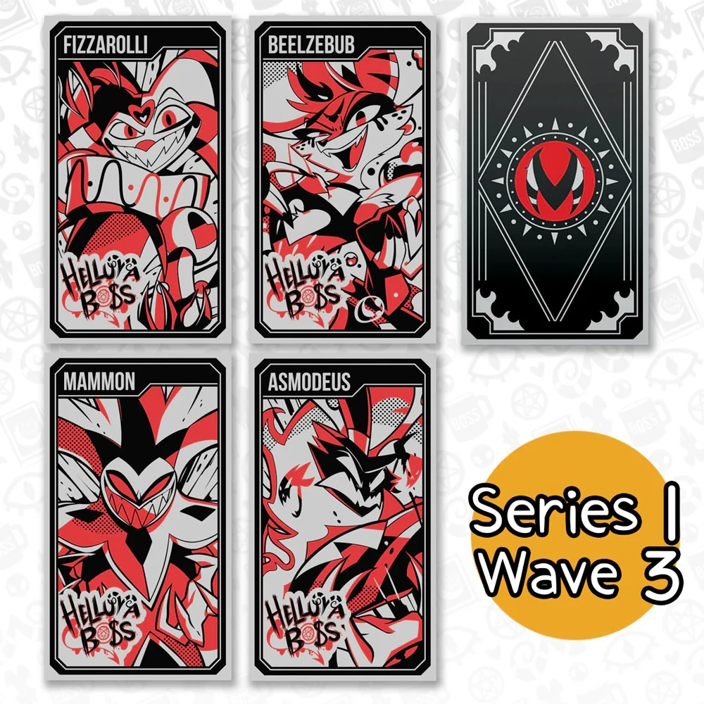 Helluva Boss Metal Card Set Series 1 Wave 3 Fizzarolli Ozzie Bee Mammon ...