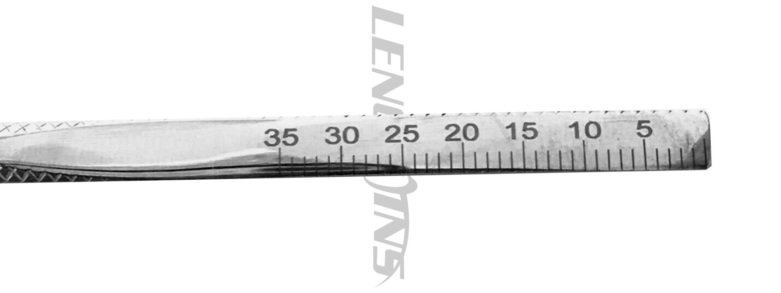 3x Dental Mouth Mirror Handle With Ruler Cone Socket, Front Surface ...