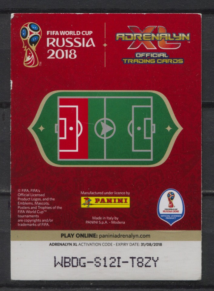 Dani Alves Brazil Russia 2018 Fifa 365 Adrenalyn Panini Sports Soccer ...