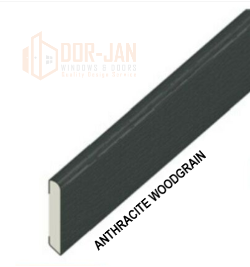 20mm Anthracite UPVC Plastic Trim Cloaking Fillet Window 1m- 5m COILED ...