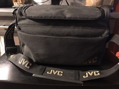 Vintage JVC Camera Bag Strap Black Red Spellout Crossbody Camcorder | eBay