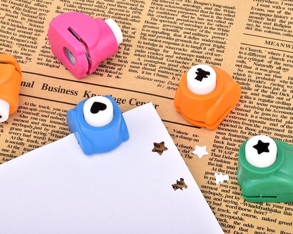 Mini Paper Punch Shapes 5 Pieces Craft Punchers Hole Punches for ...