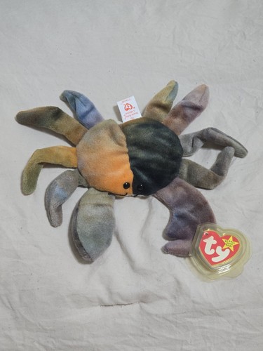 Ty Beanie Babies Claude the Crab with PVC pellets and tag errors mint ...