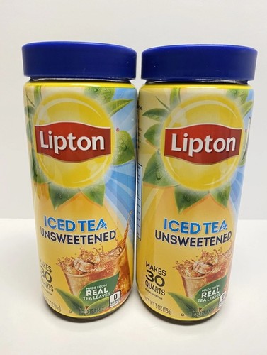 2X Lipton Unsweetened Instant Iced Tea Mix 30 Quart Discontinued, Exp 4 ...