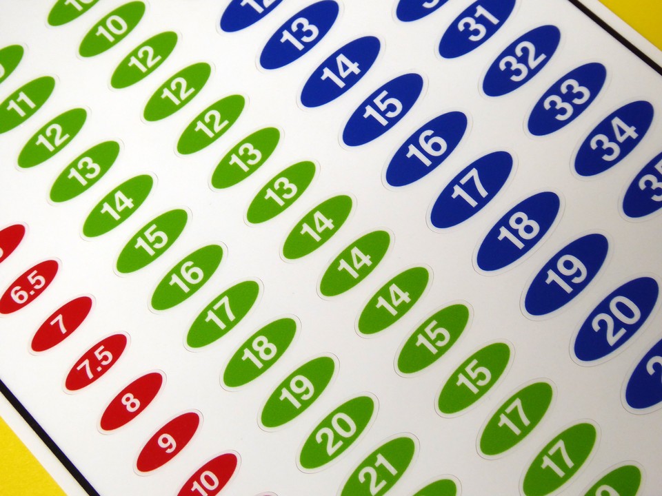 SOCKET SET IDENTIFICATION TOOL LABEL stickers decals METRIC, set of 85 ...