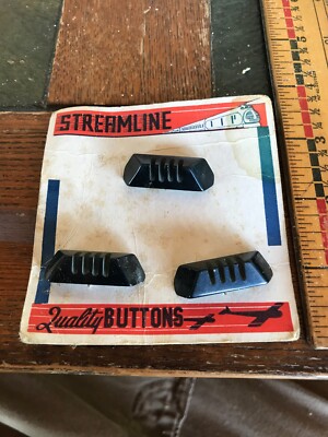 Vintage Streamline Buttons NoS Black Large Buttons Coat ? | eBay