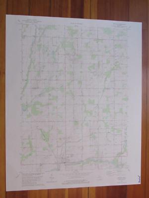 Mendon Michigan 1982 Original Vintage USGS Topo Map | eBay