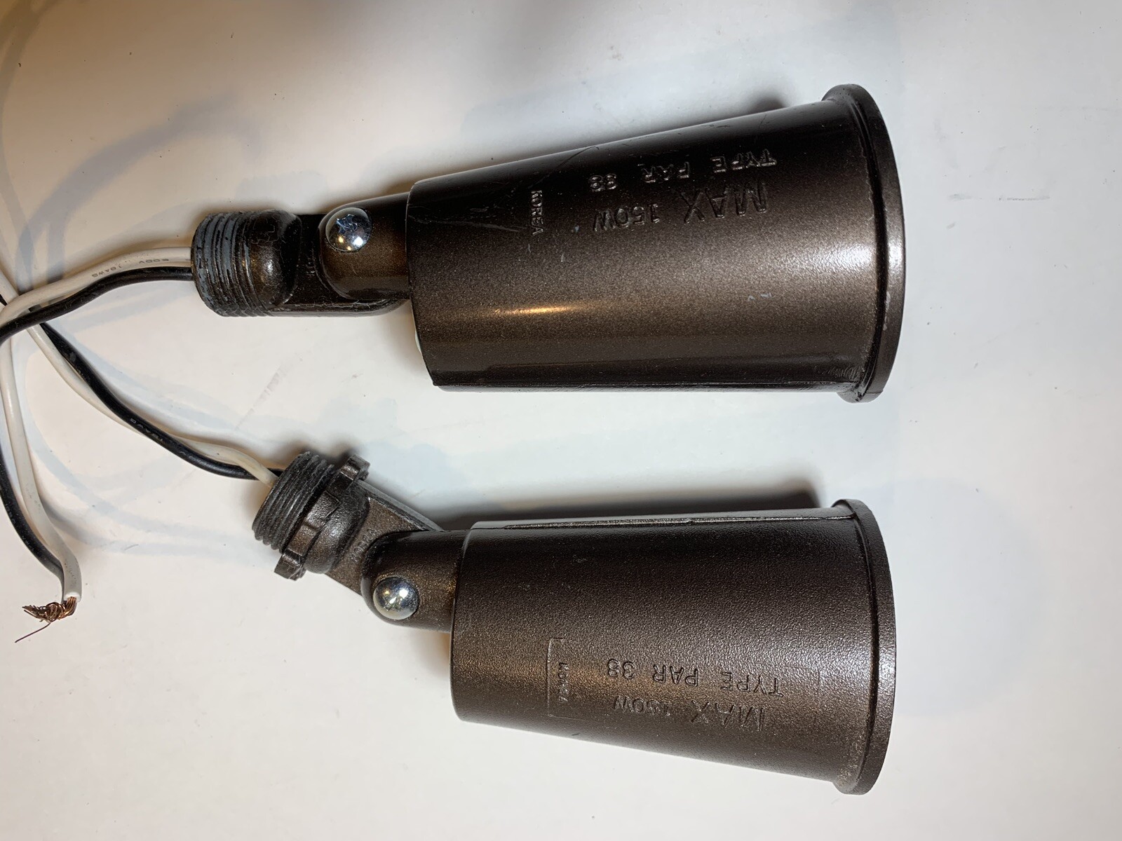 Set Of 4 High Quality - Bronze Metal Outdoor Flood Light Socket | eBay