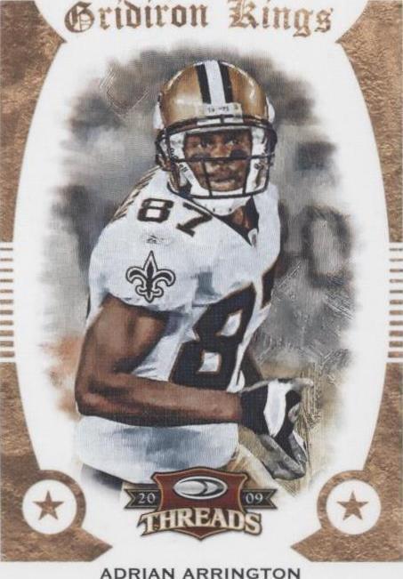 2009 Donruss Threads - Pro Gridiron Kings Adrian Arrington #1 for sale ...