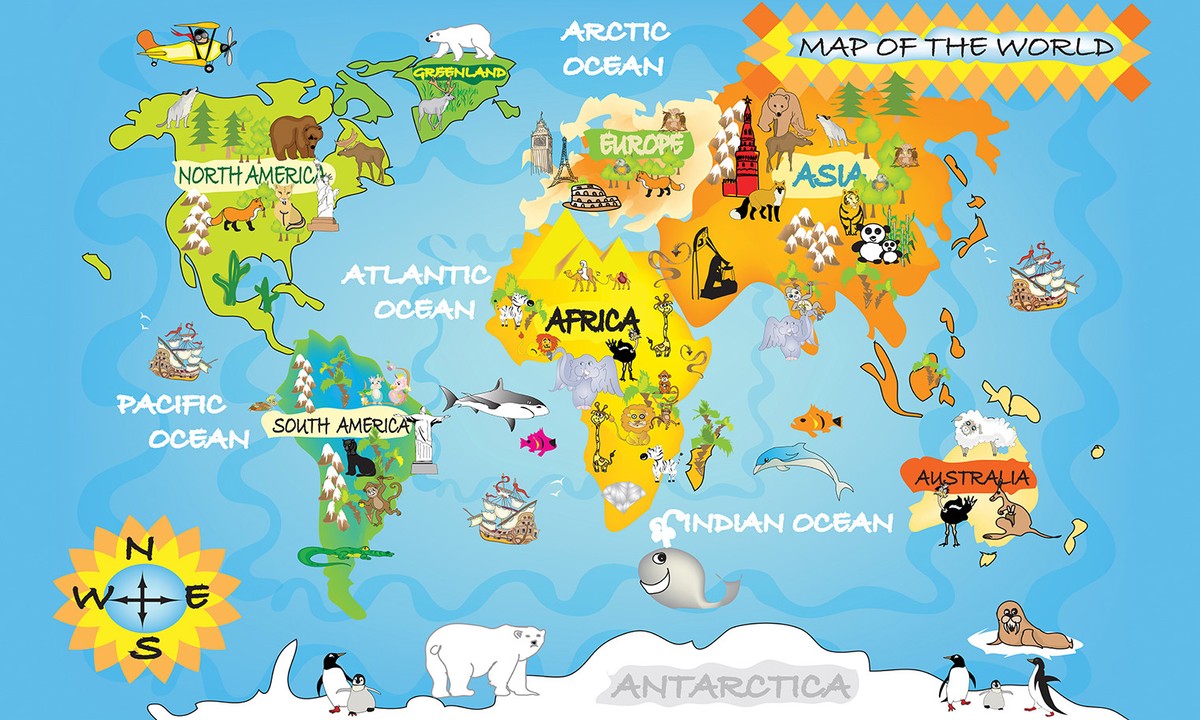 World Map Kids Printable Image Map Pictures