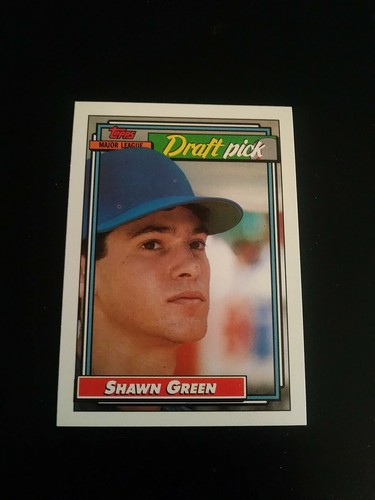 SHAWN GREEN ROOKIE CARD-1992 TOPPS-GOOD SHAPE!! | eBay