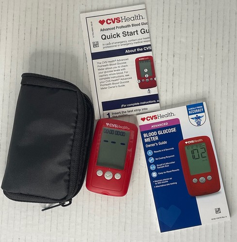 CVS Health Advanced Glucose Meter - Results In Seconds Battery included ...