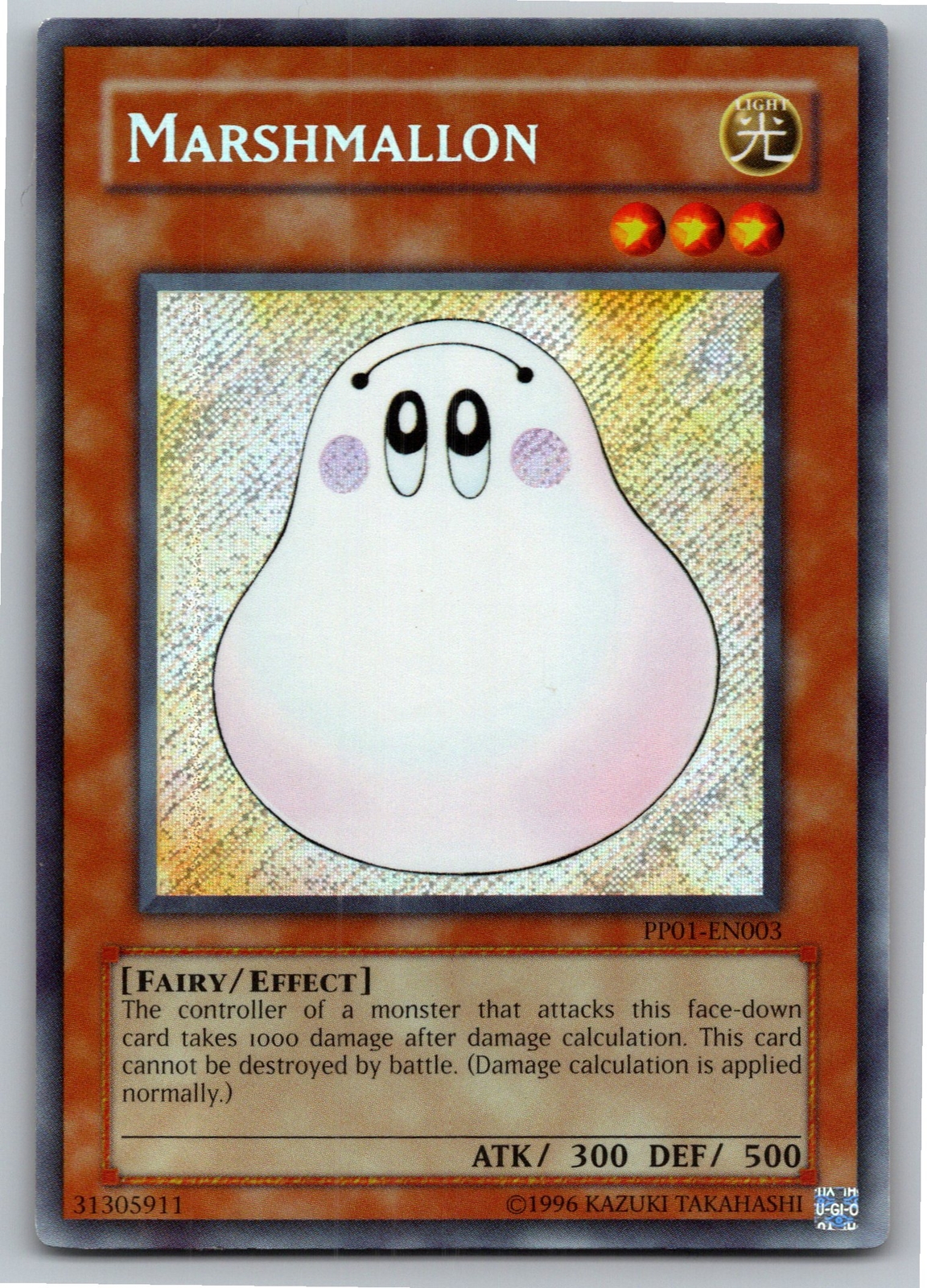 Marshmallon - Secret Rare PP01-EN003 Unlimited Edition YUGIOH | eBay