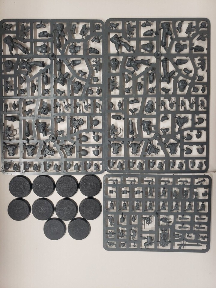 10x MKVI Mark VI Tactical Marines Squad & Upgrade Sprue Space 30k Horus ...